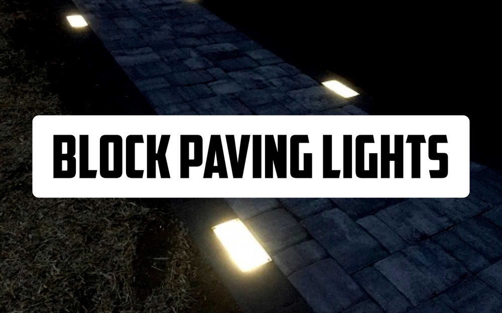 Bring your Block Paving Driveway to life with Brick Lights